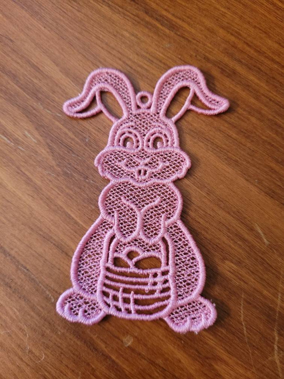 Bunny Rabbit Lace Embroidered Decoration for Easter FREE Shipping - Etsy