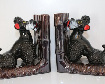Poodle Bookends - Etsy