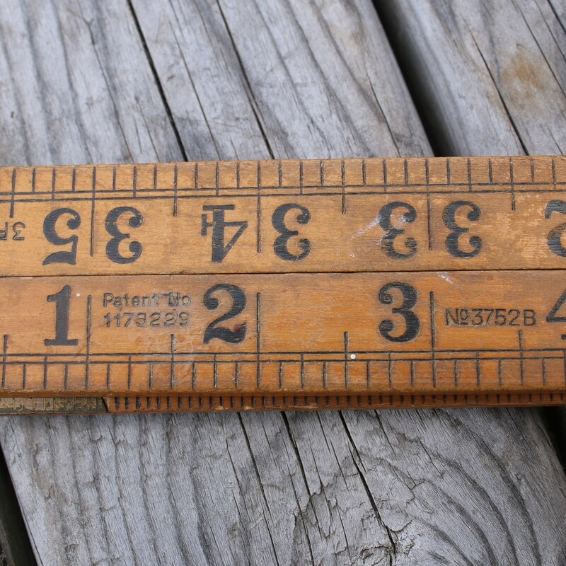 Folding Wood Ruler - Etsy
