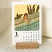 2025 Desk Calendar – 12 Original Artworks | Small Table Calendar With ...