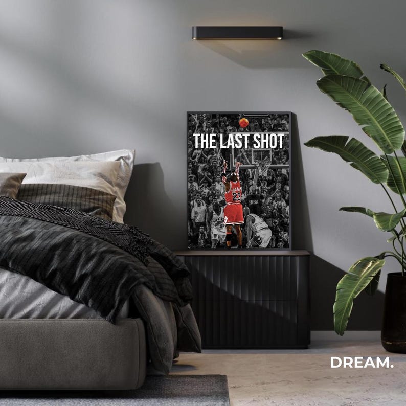 Michael Jordan the Last Shot Poster – Iconic Basketball Wall Art ...