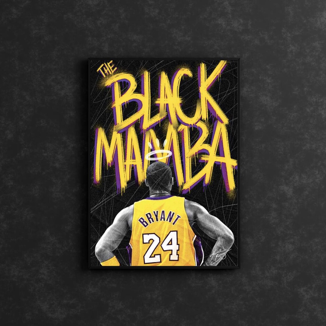 Kobe Bryant Motivational Printable Poster - Dedication Quote - Digital ...