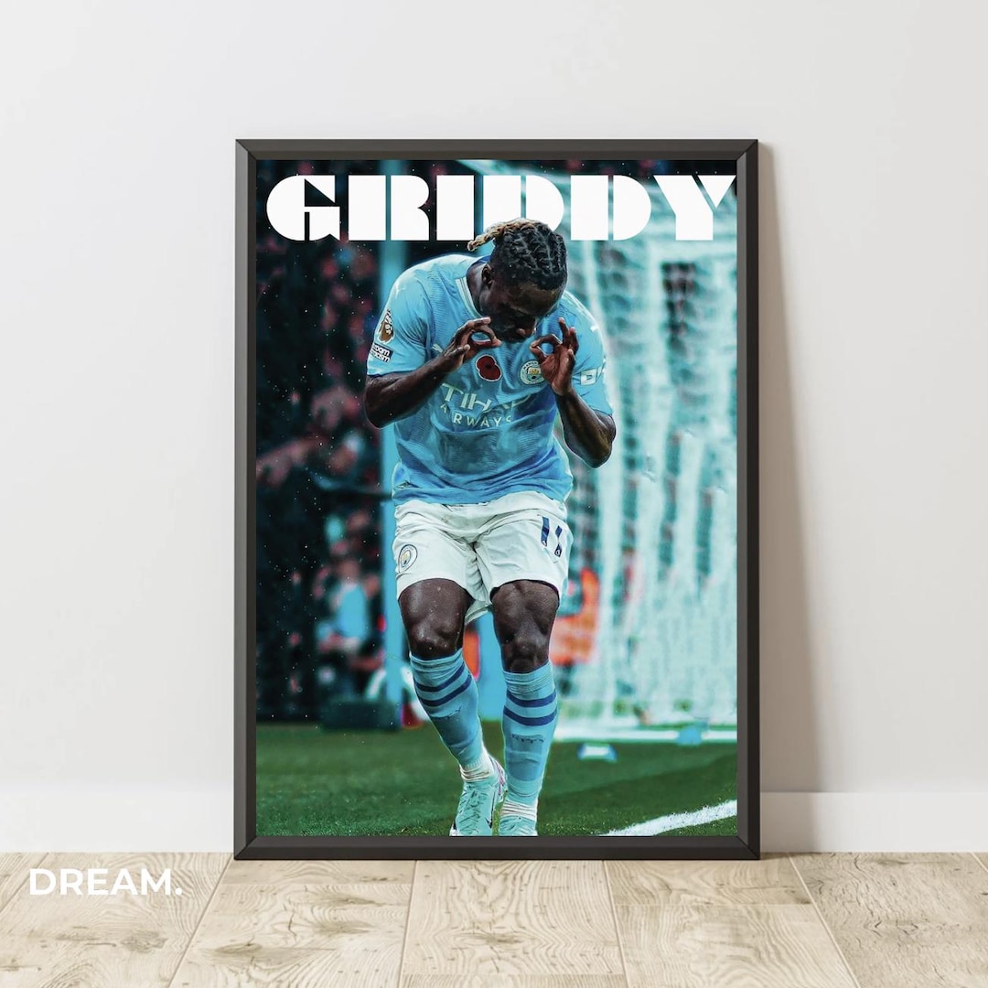 Jeremy Doku Poster – GRIDDY Celebration Art | Digital Wall Art ...