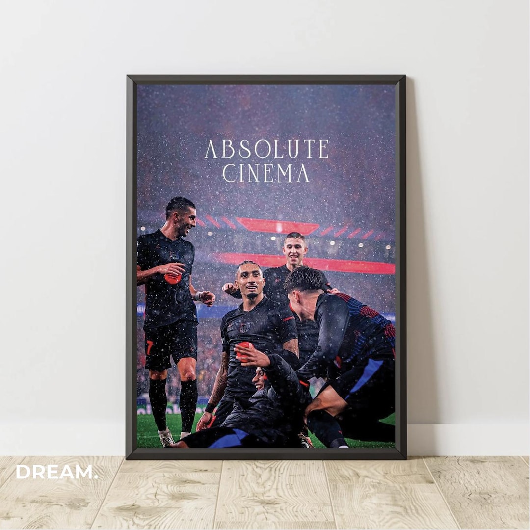 Absolute Cinema Football Poster – Digital Soccer Art Print ...