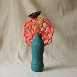 Paper Sculptural Vase / Paper Pulp Vessel / Sustainable Art ...
