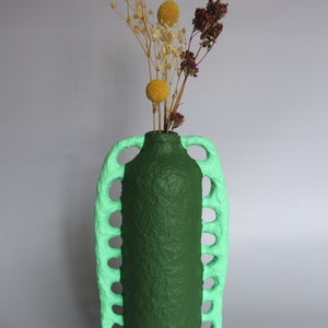 Paper Sculptural Vase / Paper Pulp Vessel / Sustainable Art ...