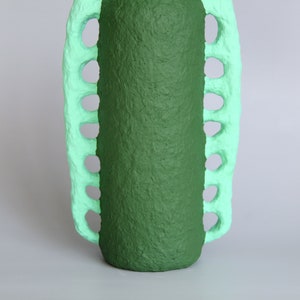 Paper Sculptural Vase / Paper Pulp Vessel / Sustainable Art ...