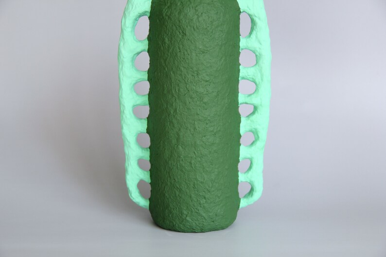Paper Sculptural Vase / Paper Pulp Vessel / Sustainable Art ...