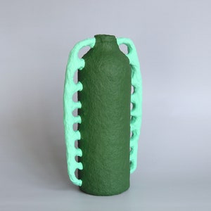 Paper Sculptural Vase / Paper Pulp Vessel / Sustainable Art ...