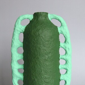 Paper Sculptural Vase / Paper Pulp Vessel / Sustainable Art ...
