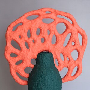 Paper Sculptural Vase / Paper Pulp Vessel / Sustainable Art ...