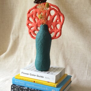 Paper Sculptural Vase / Paper Pulp Vessel / Sustainable Art ...
