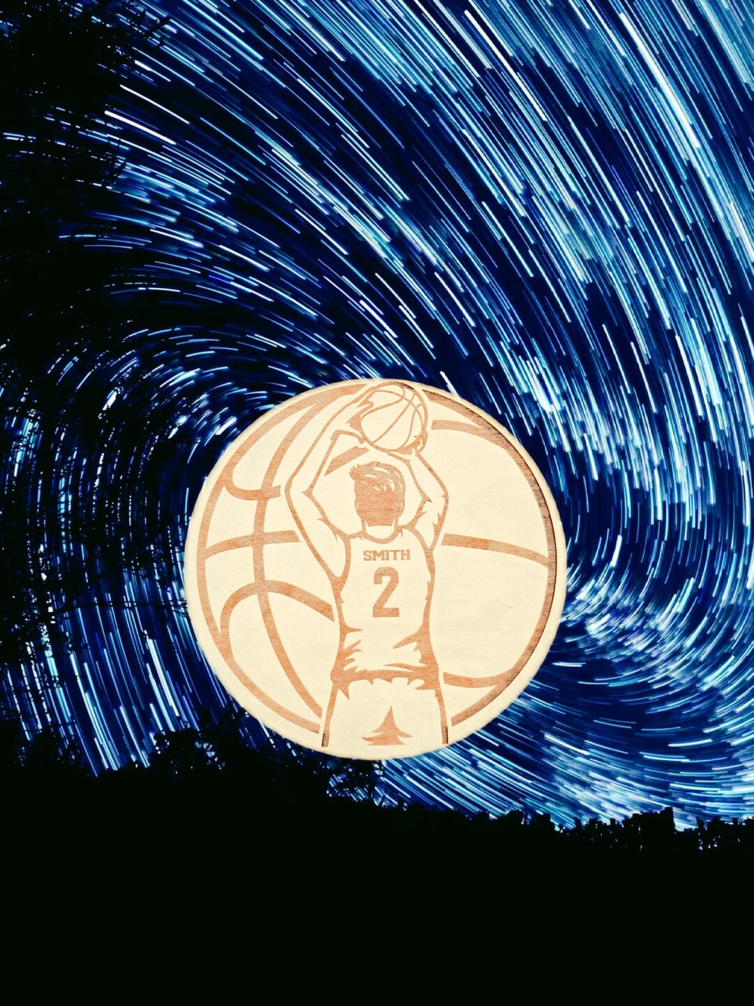 Personalized Basketball Player Sign, Wooden Sports Decor, Laser ...