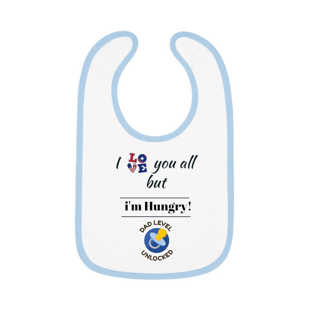 Cute Dad Level Unlocked Bib for Baby, Funny Baby Bib, Baby Shower Gift ...
