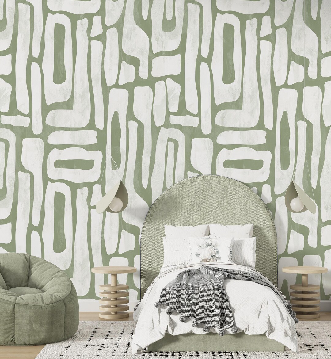 Decorative Seamless Repeating Pattern Peel and Stick Wallpaper ...