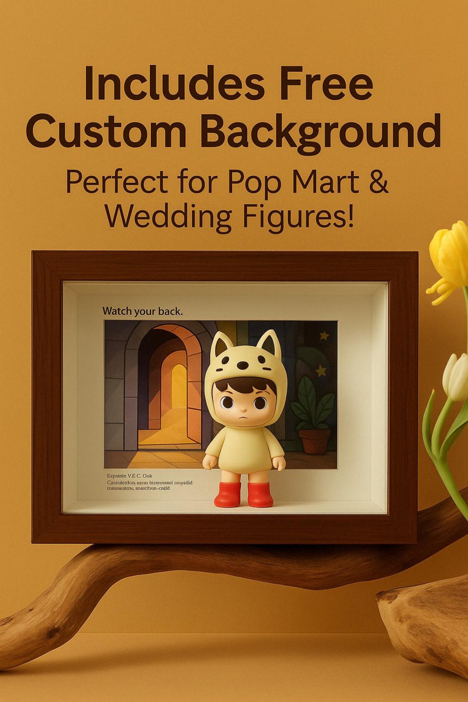 Shadowbox Frame With 2" Deep Display, Popmart Figure Display, Custom ...