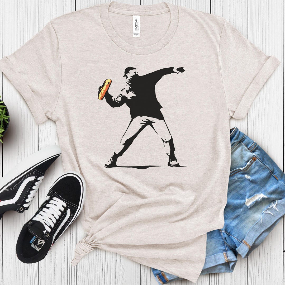 Banksy Inspired Protest Shirt: Sandwich Thrower, Washington DC Activist ...