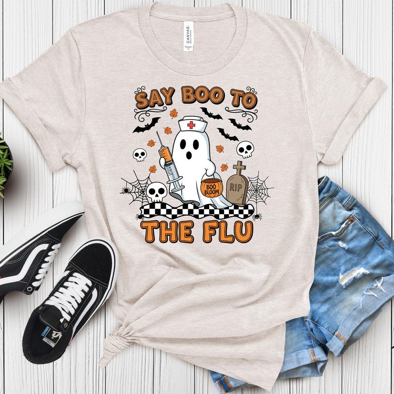 Say Boo to the Flu - Etsy