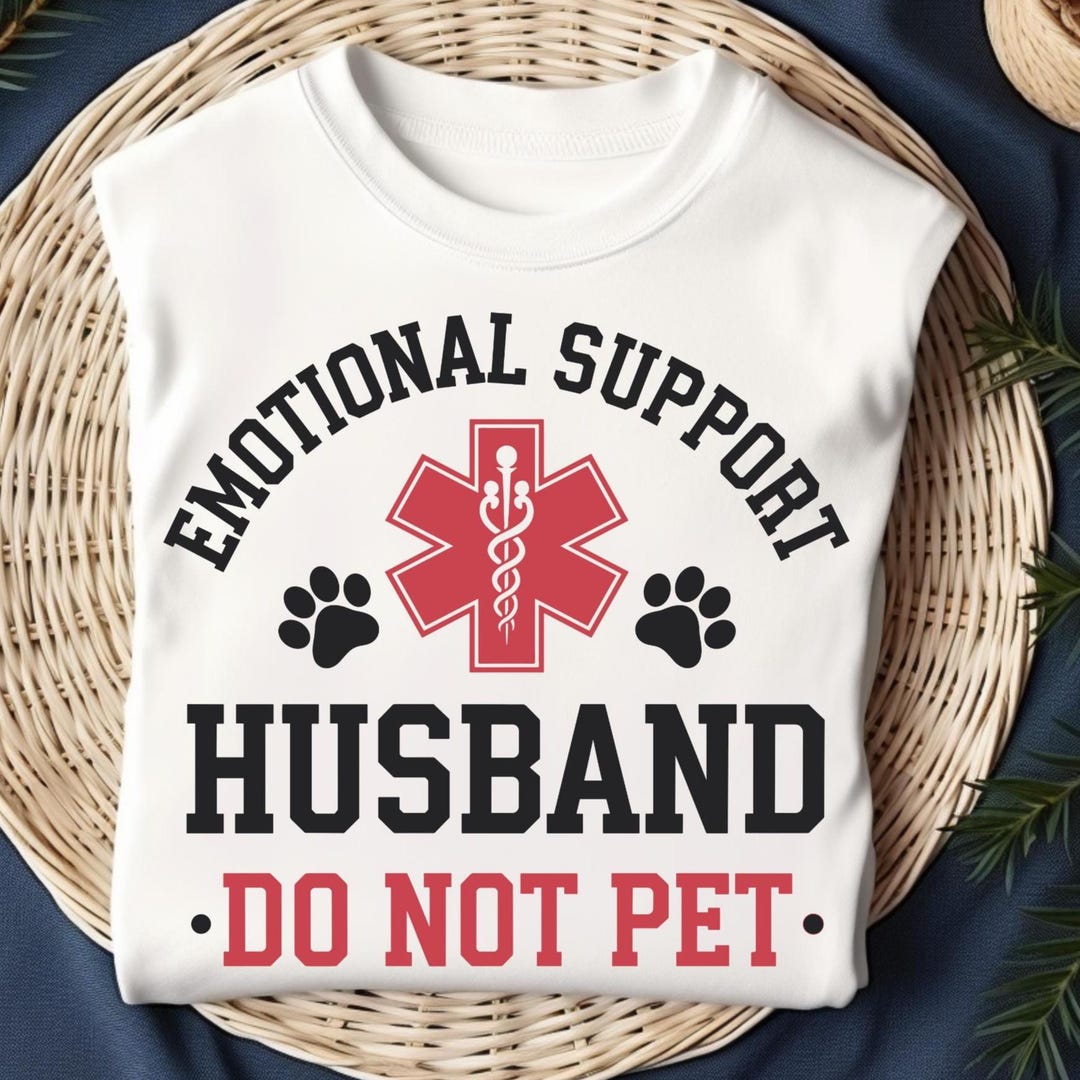 Emotional Support Human Do Not Pet Shirt, Cool Husband Anniversary Valentines Gift, ESH ...