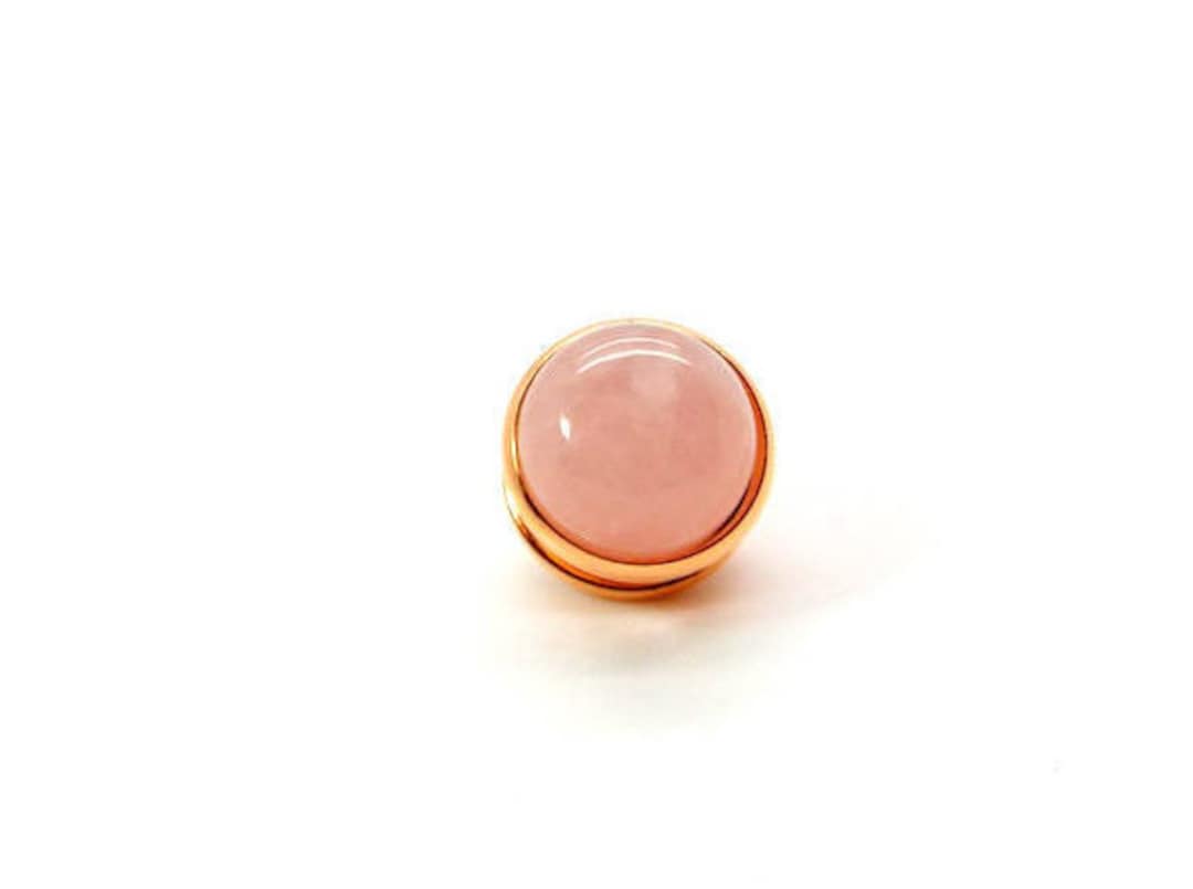 Pink Tie Tac - Rustic Rose Gold Tie Tac – Rose Quartz Tie Tac – Pink ...