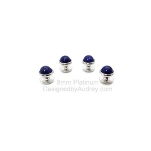 Lapis Lazuli Tuxedo Stud Set - Blue Tuxedo Studs - Lapis Lazuli Tuxedo ...