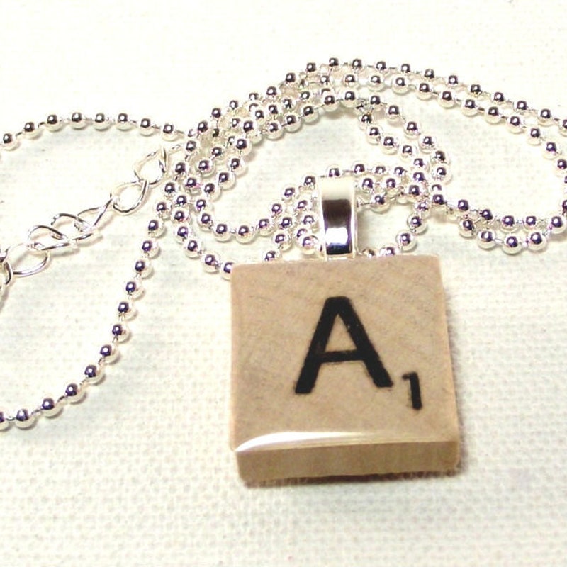 Scrabble Necklace - Etsy