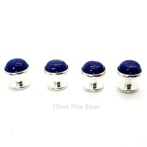 Lapis Lazuli Tuxedo Stud Set - Blue Tuxedo Studs - Lapis Lazuli Tuxedo ...