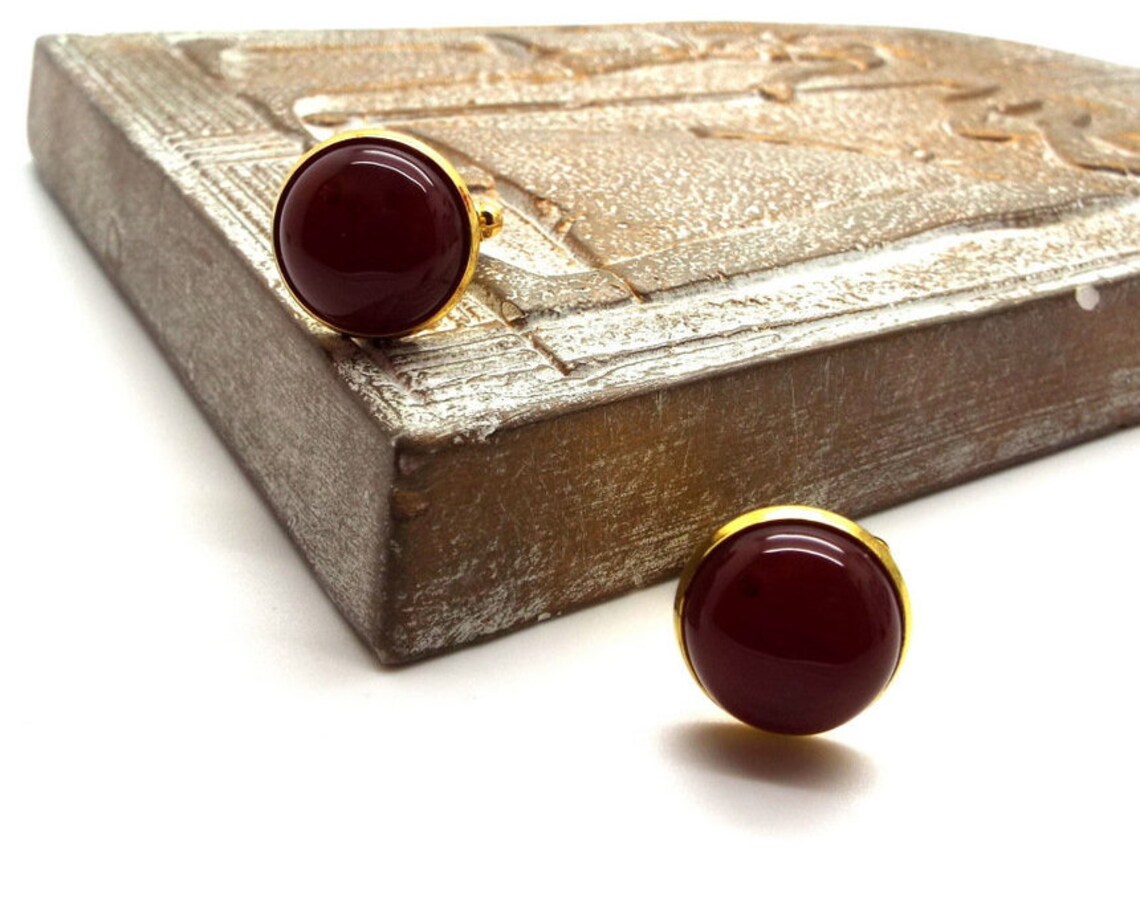 Red Cufflinks - Spicy Red Carnelian Cufflinks – Red Carnelian Cufflinks ...
