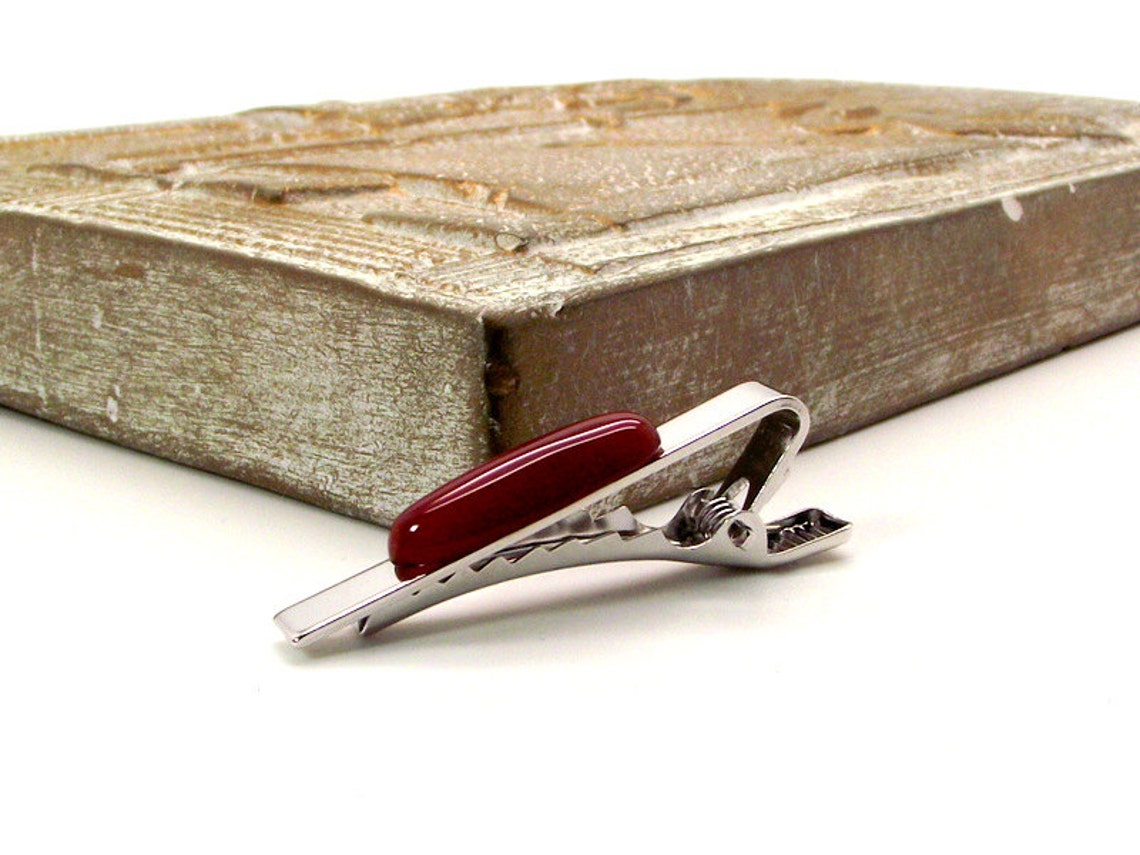 Red Carnelian Tie Bar Red Tie Clip Red Tie Bar Carnelian - Etsy