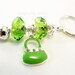 Green Key Chain Green Crystal Key Ring With Cute Green Handbag Charm - Etsy