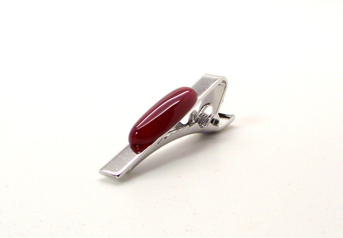 Red Carnelian Tie Bar Red Tie Clip Red Tie Bar Carnelian - Etsy