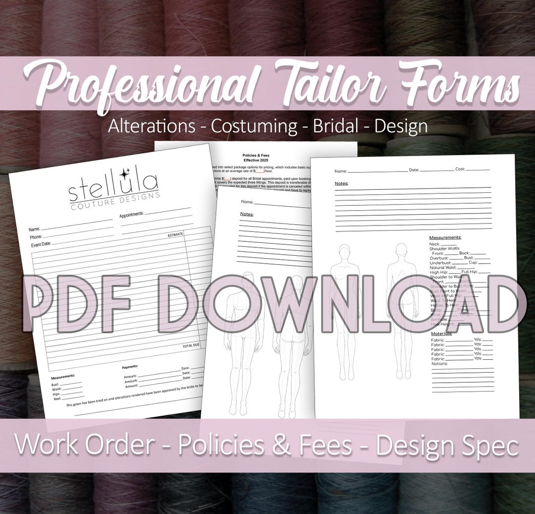 Professional Tailor Forms & Resources for Seamstresses – Bridal, Suits ...