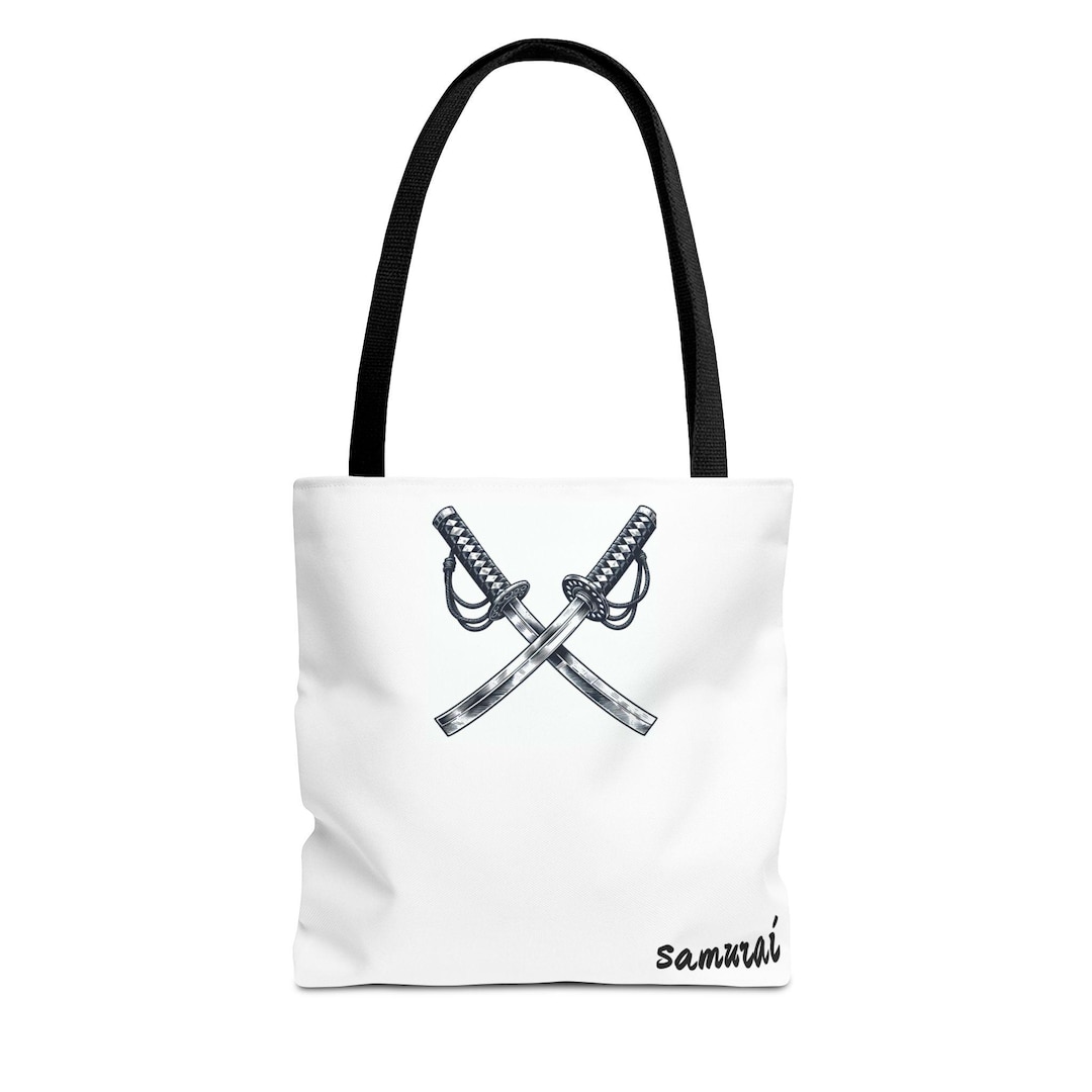 Samurai Swords Tote Bag, Stylish Weekend Bag, Comic Book Convention Bag ...