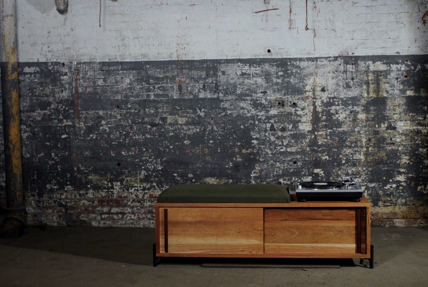 Oak Record Storage Cabinet - Etsy