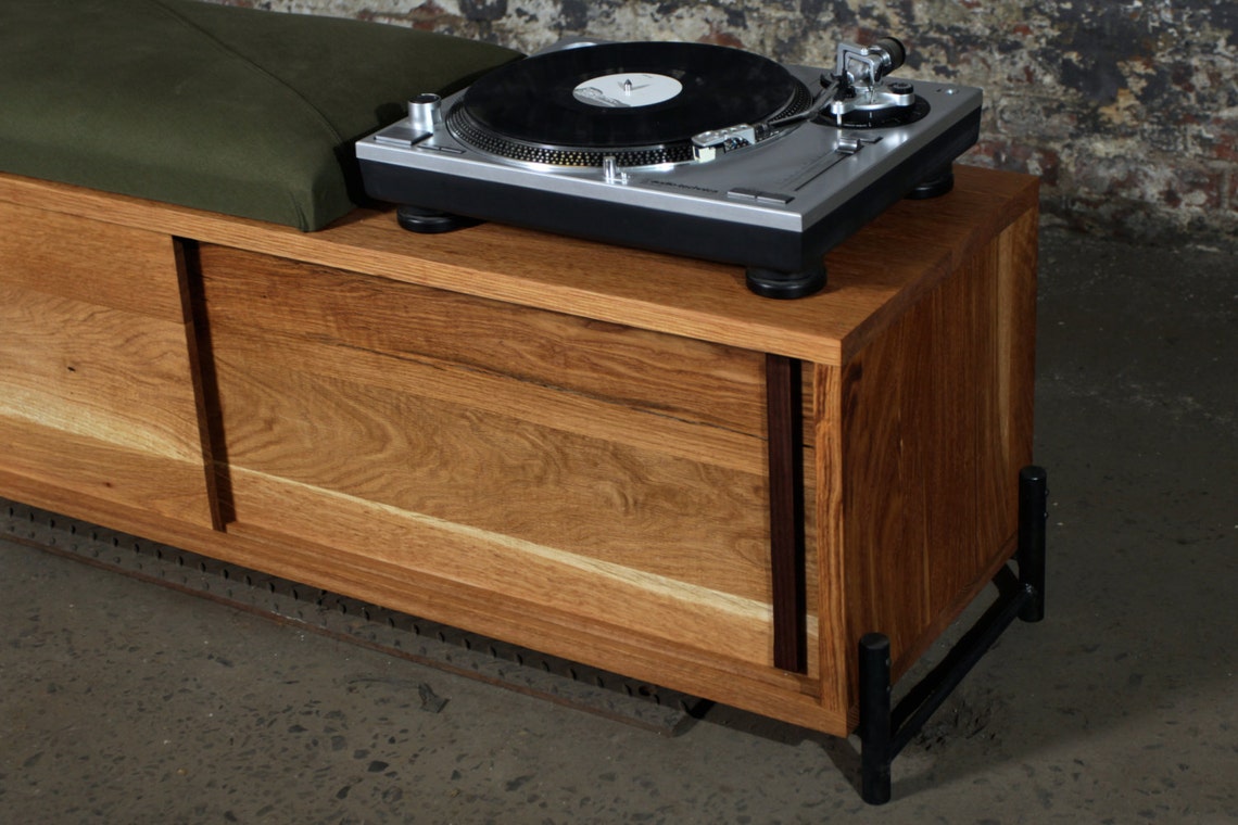 Oak Record Storage Cabinet - Etsy