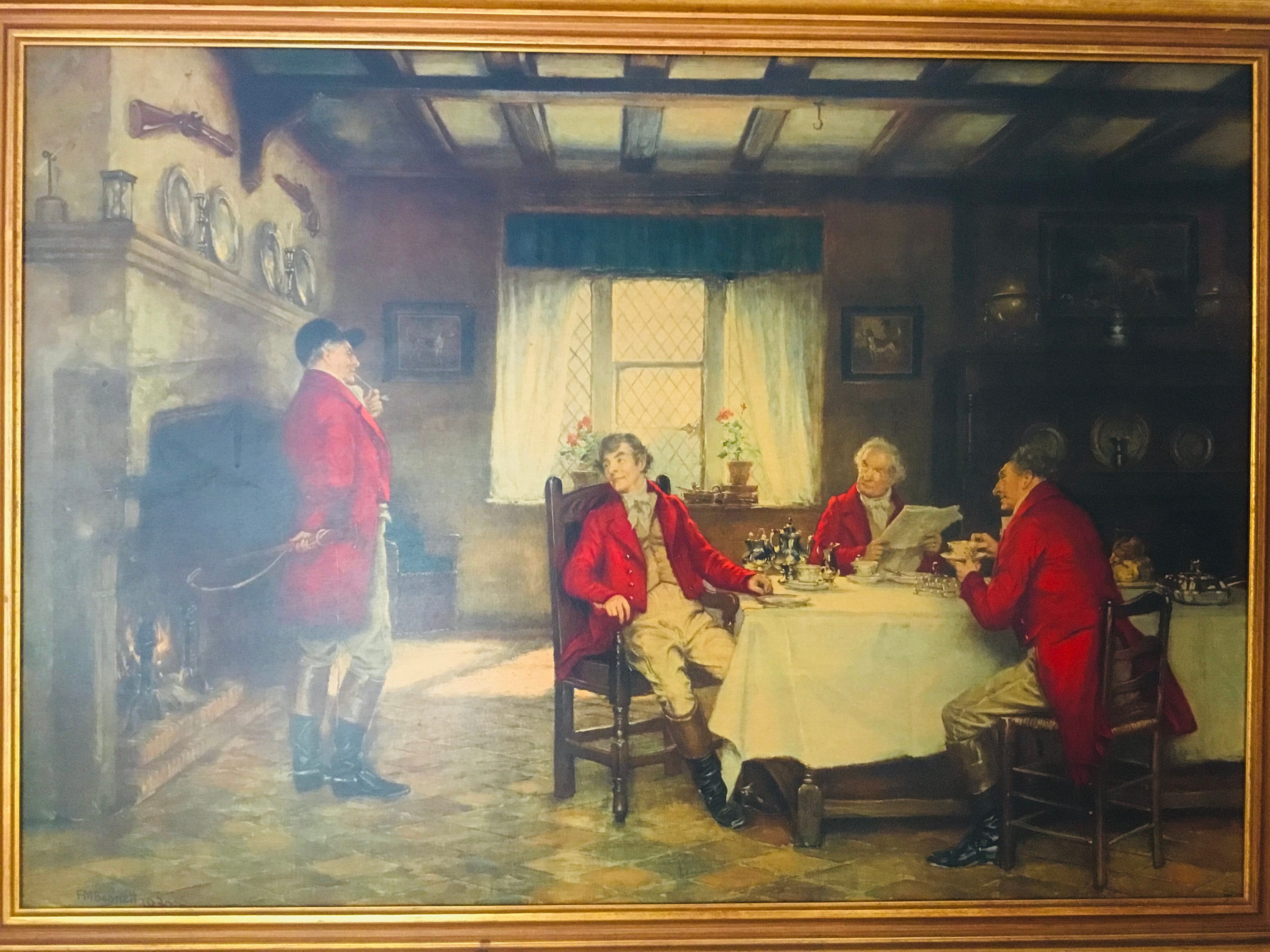 Frank Moss Bennett 'the Hunt Breakfast' Vintage Framed - Etsy