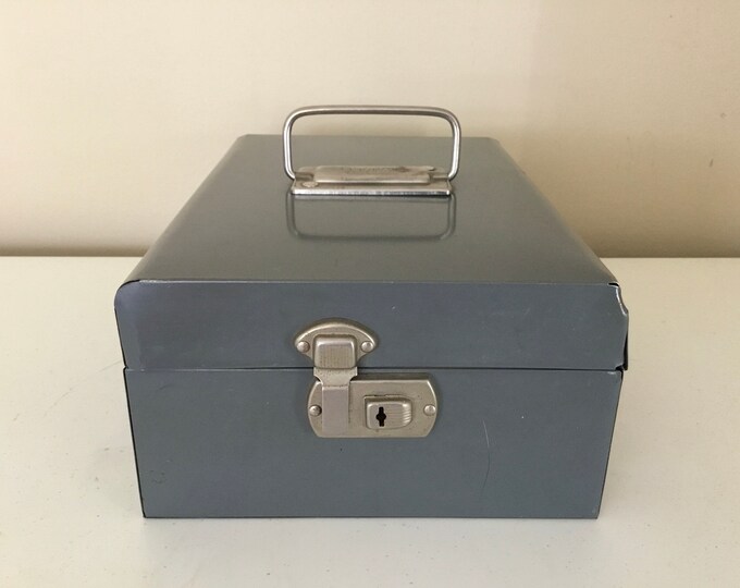 Vintage Porta File Check Box With Key- by Hamilton Metal Products Co ...