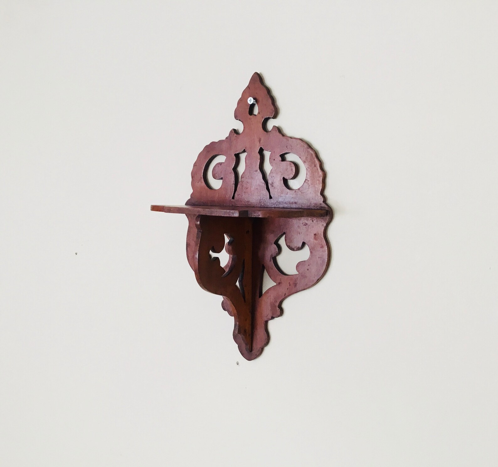 Vintage Wooden Scrollwork Wall Shelf Farmhouse Rustic - Etsy