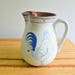 Farmhouse Rooster Earthenware Pitcher and Vase in Blue and White by ...