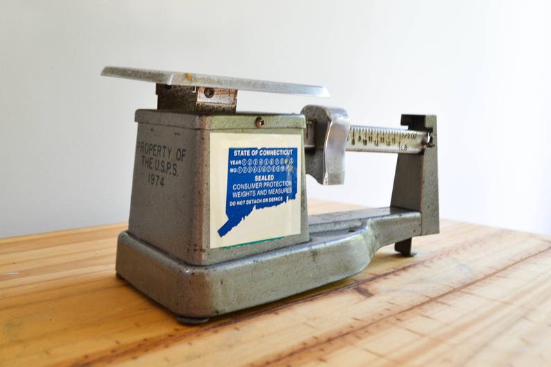 Vintage Industrial USPS Postage Metal Balance Scale - Etsy