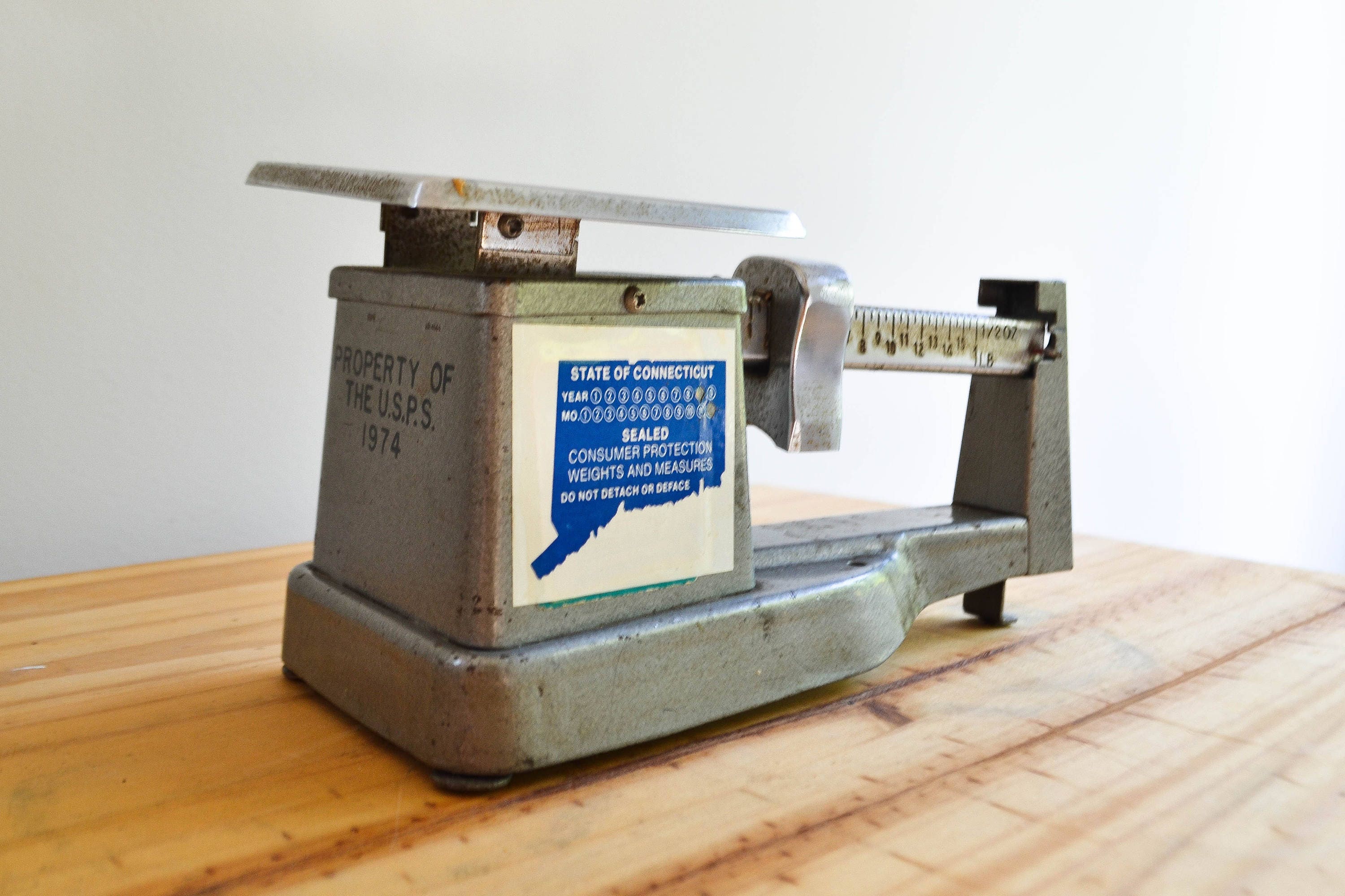 Vintage Industrial USPS Postage Metal Balance Scale - Etsy