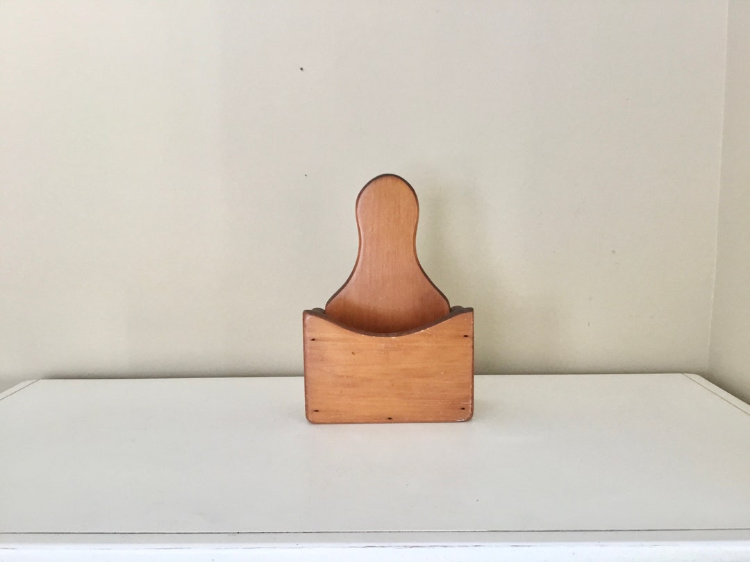 Primitive Wood Wall Pocket, Rustic Wall Box, Wall Hanging, Mail Holder ...
