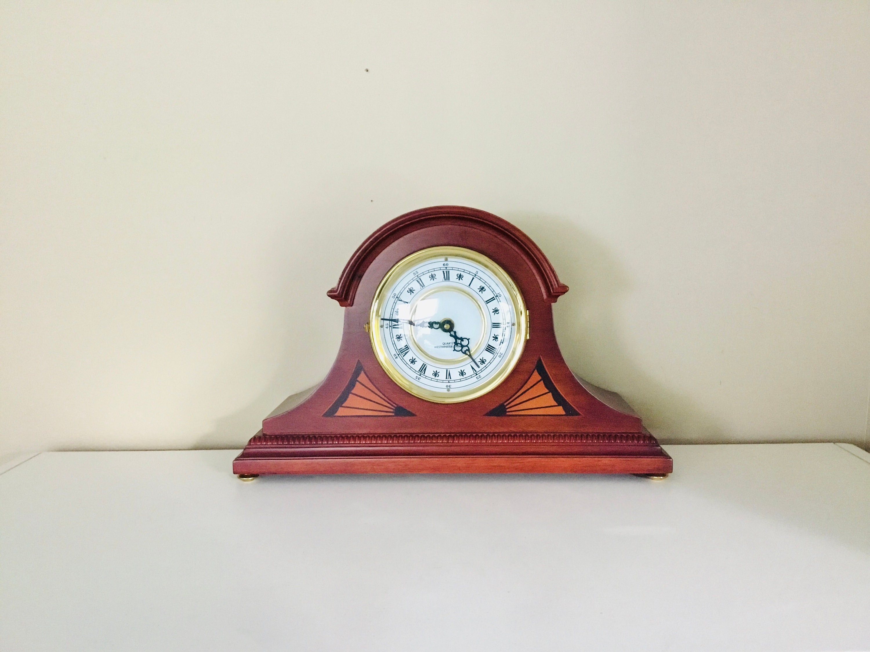 Large Mantle Clock - Etsy