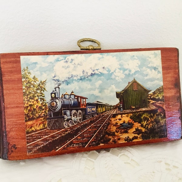 Wood Train Plaque - Etsy