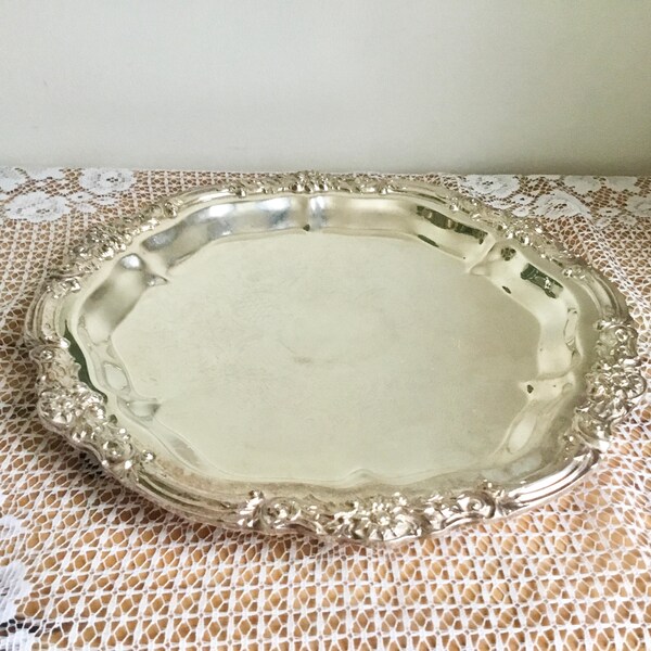 Heavy Silver Tray - Etsy