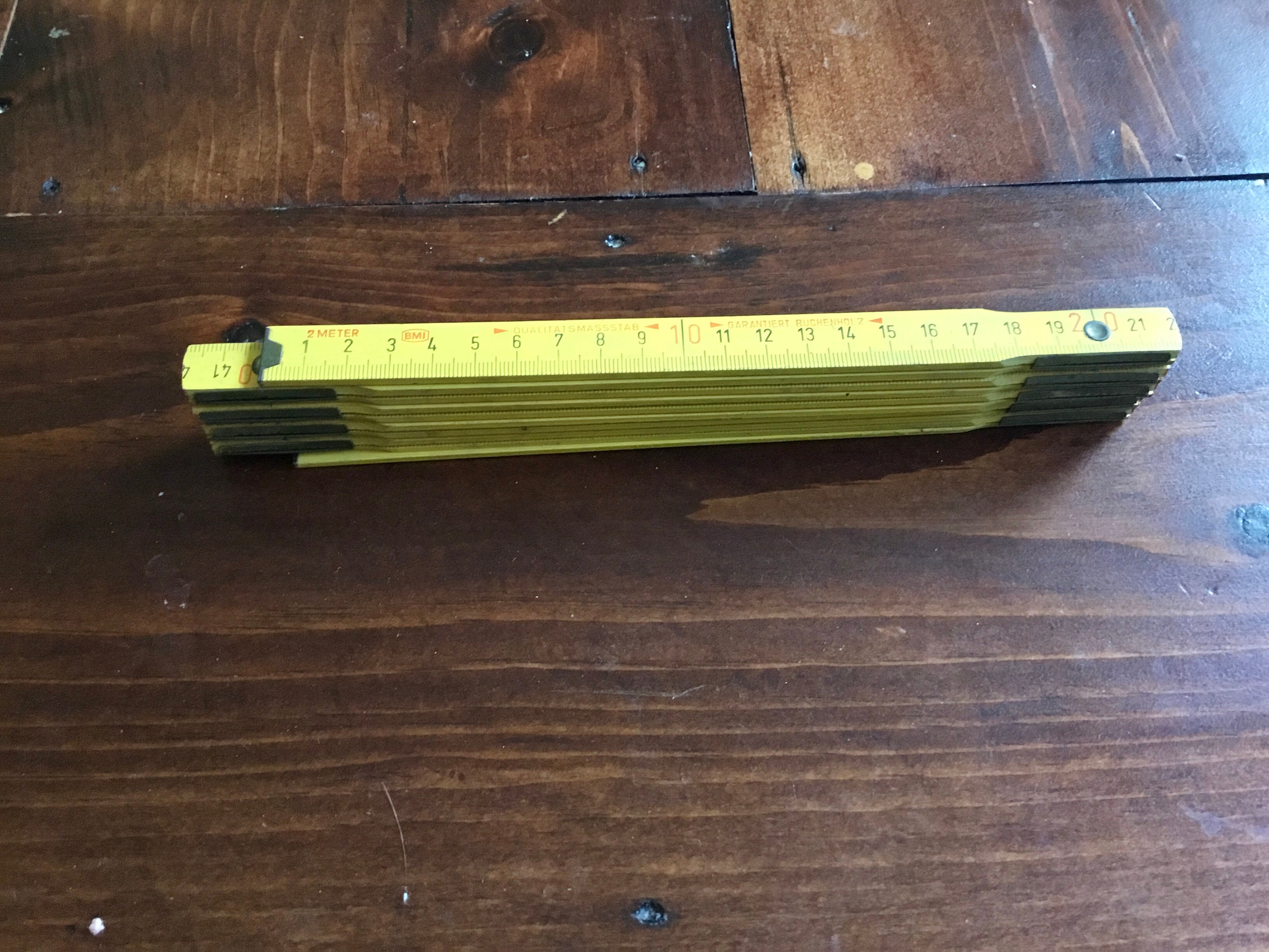 Vintage RITZ-KRATZ 2 meter wood measure hinged ruler German | Etsy