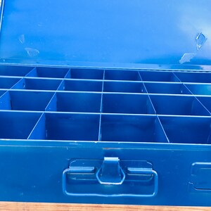 Nielsen Metal 24 Compartment Storage Carry Case Box Screws Nuts Bolts ...