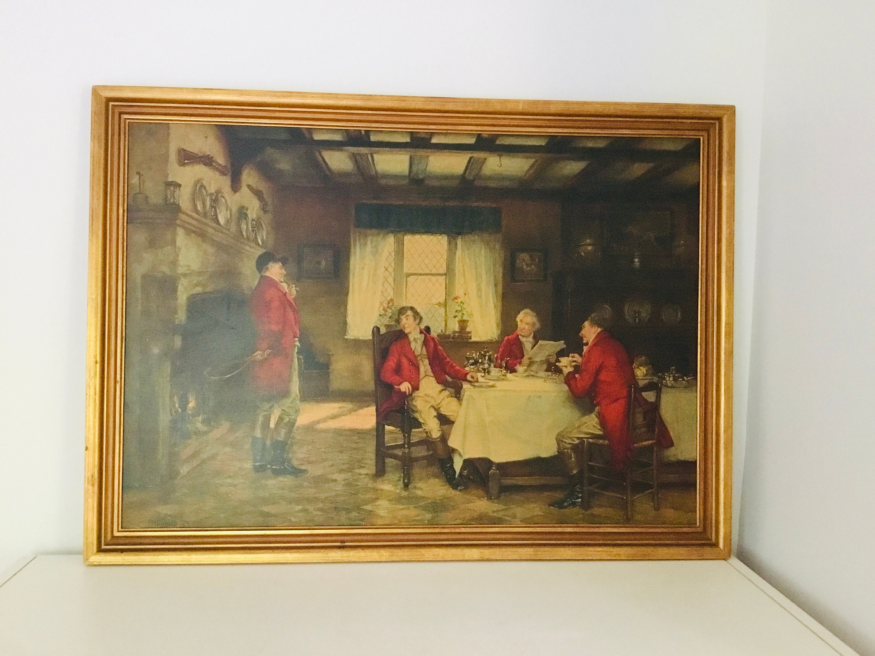 Frank Moss Bennett 'the Hunt Breakfast' Vintage Framed - Etsy