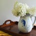 Farmhouse Rooster Earthenware Pitcher and Vase in Blue and White by ...