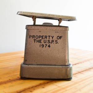 Vintage Industrial USPS Postage Metal Balance Scale - Etsy